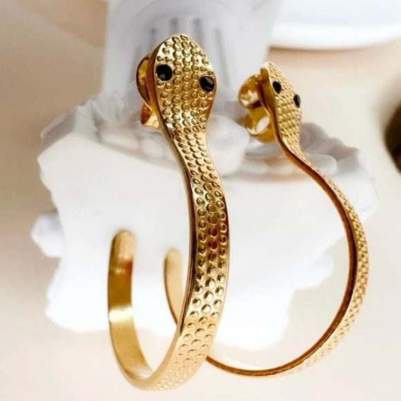 Jewelry | Coiled Viper Ophidian Snake Serpent Cobra Python Textured ...